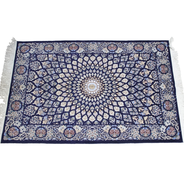 Handmade Persian Nain Carpet / Size:150x230cm – Bradran Persian Carpet
